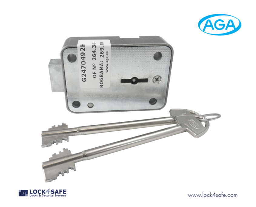 Double-bit key lock AGA 247 | Lock4Safe safe locks