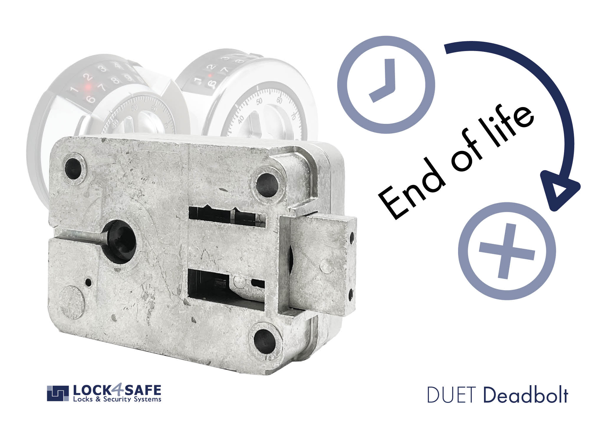 Safe lock DUET Deadbolt: End of life